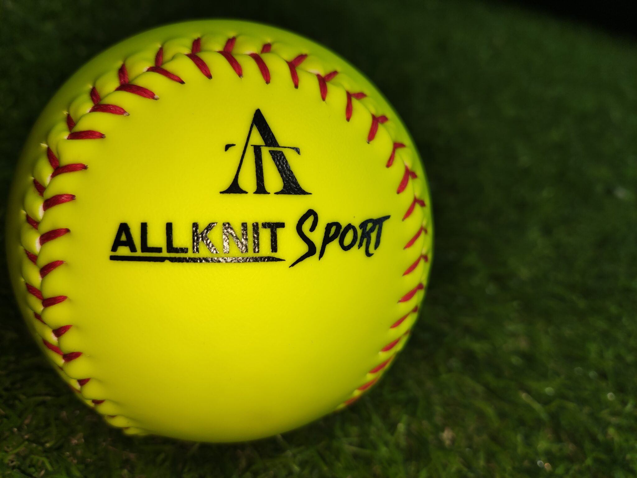 pelota de softball (color amarillo) - Allknit Sport